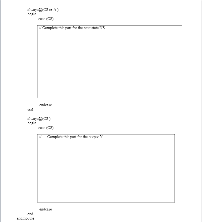 Solved 2. [32] Implement the Moore finite state machine | Chegg.com