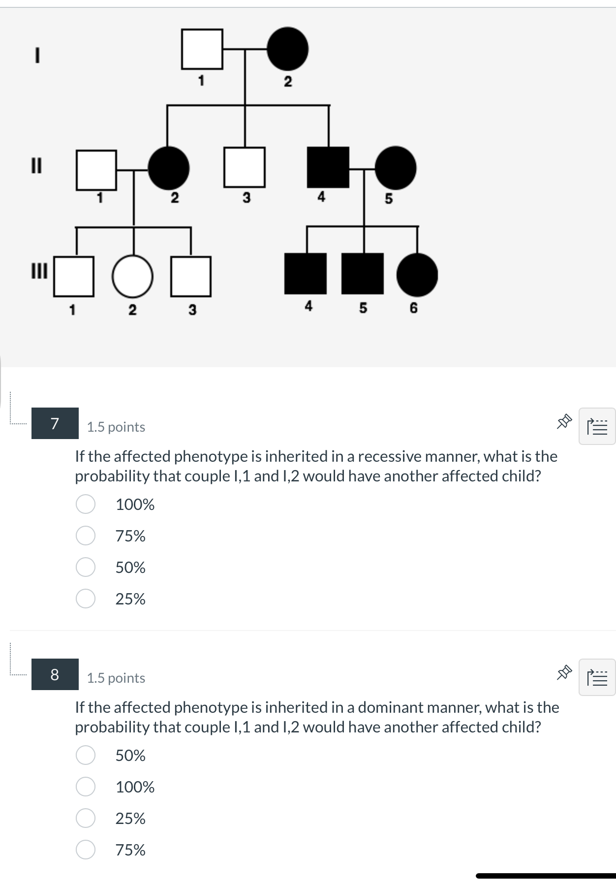 Solved If the affected phenotype is inherited in a recessive | Chegg.com