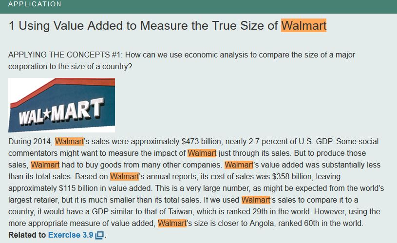Solved APPLICATION 1 Using Value Added to Measure the True | Chegg.com