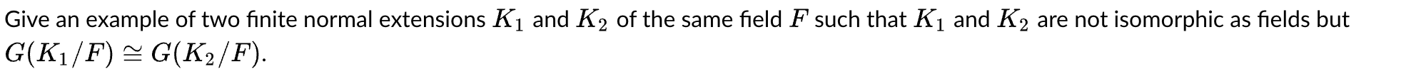 Solved For example, let K1 = sqrt(2) and K2 = sqrt(3).How | Chegg.com