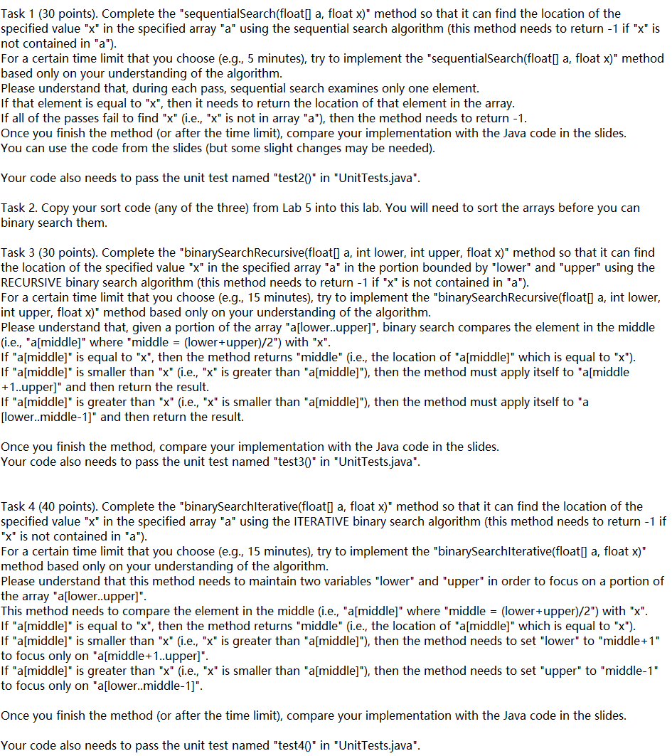 Solved Task 1 (30 points). Complete the | Chegg.com