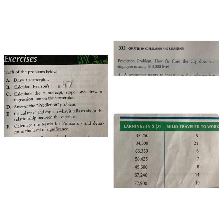 Solved 332 CHAPTER 10 CORRELATION AND REGRESSION Exercises | Chegg.com