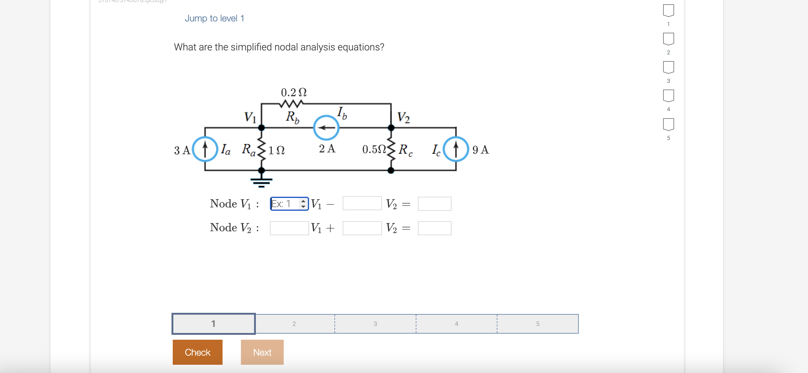 Solved What are the simplified nodal analysis equations? | Chegg.com