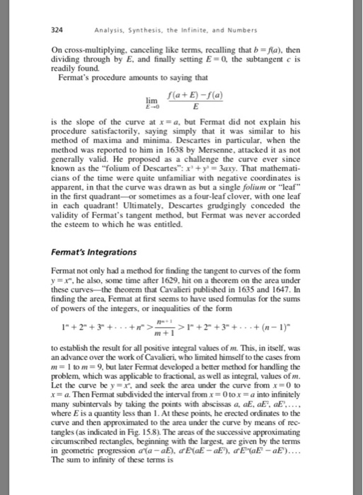 Solved Using Fermat's Method on pages 324 - 325, find the | Chegg.com