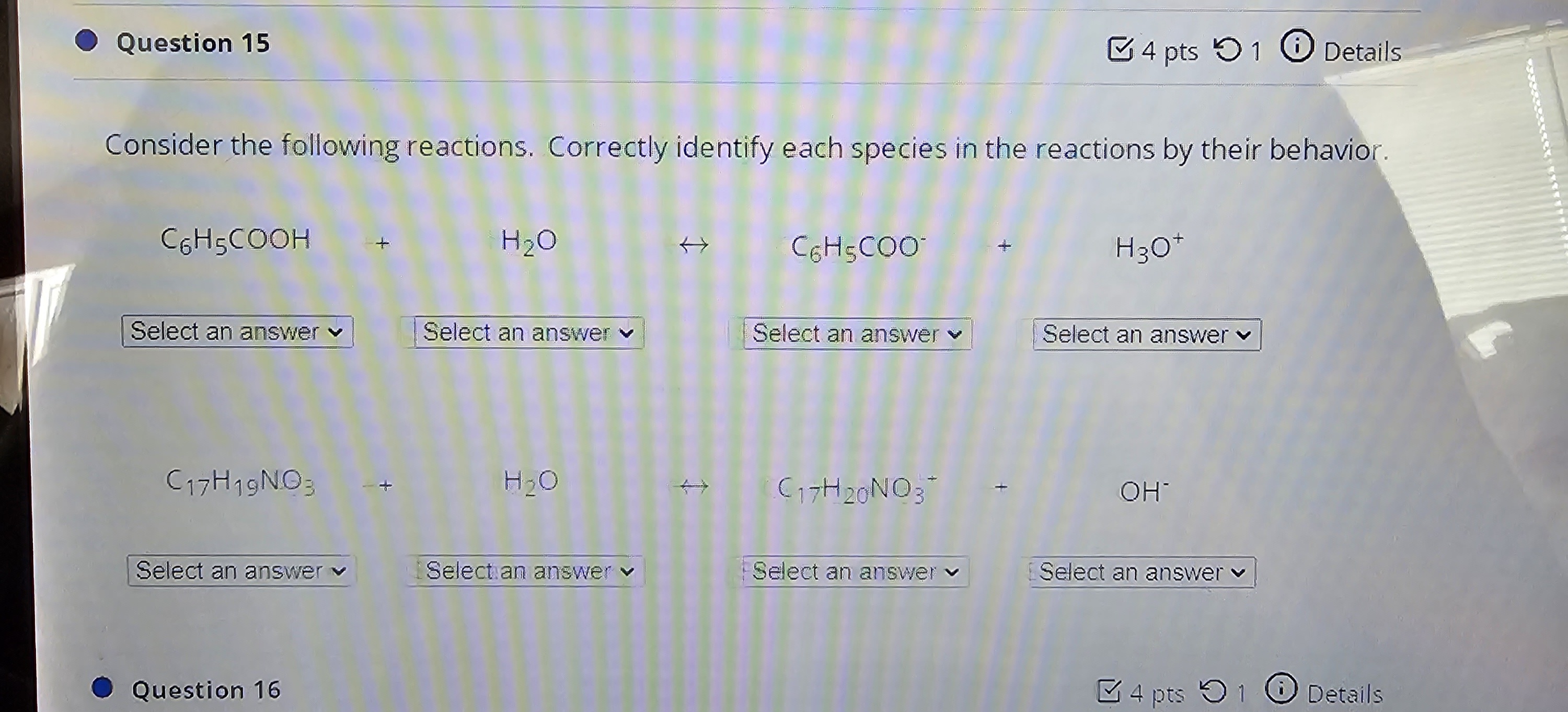 Solved Consider the following reactions. Correctly identify | Chegg.com