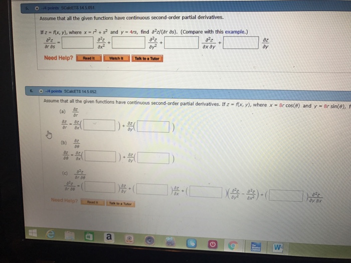 Solved Assume that all the given functions have continuous | Chegg.com