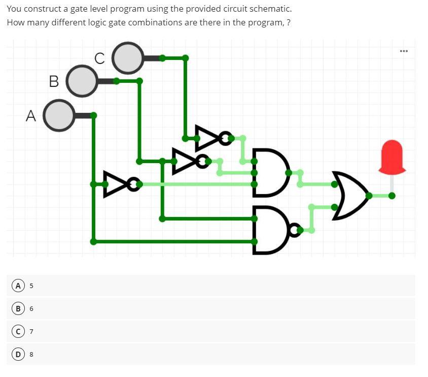 Solved You construct a gate level program using the provided | Chegg.com