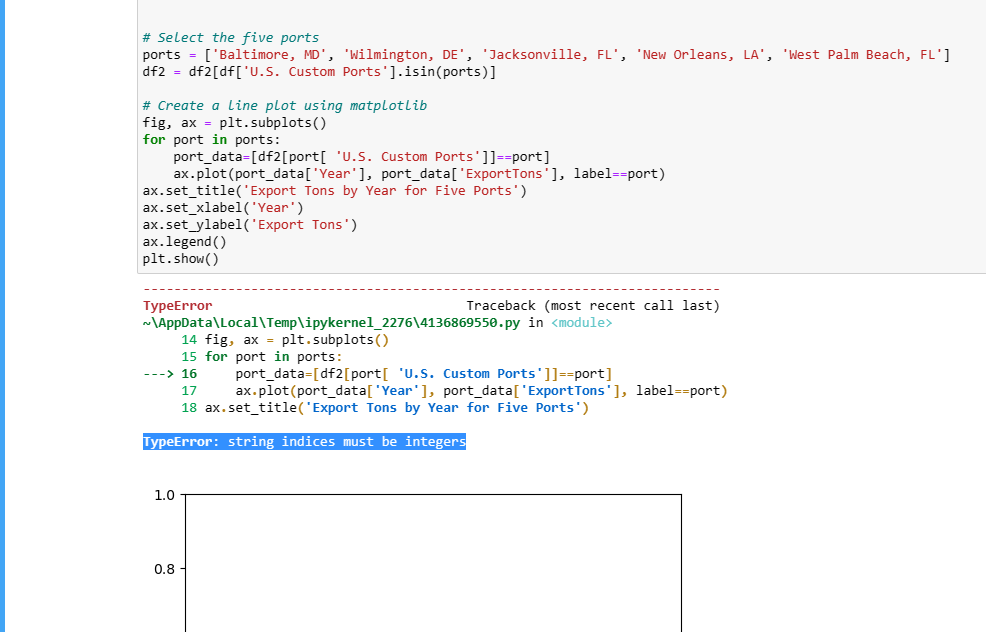 Solved I am trying to solve the error that is:TypeError: | Chegg.com