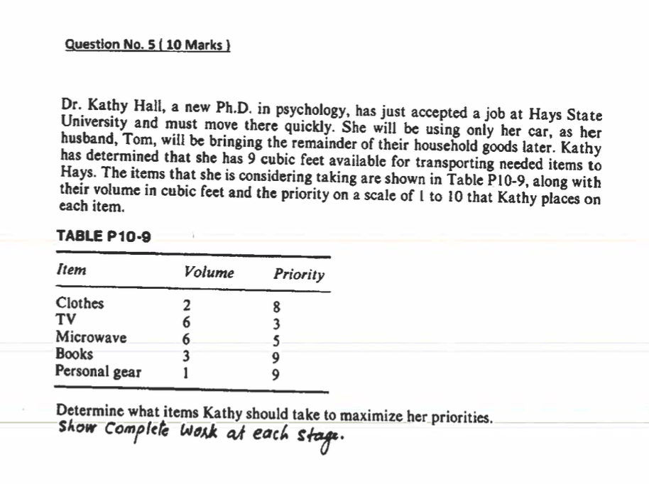 Solved Question No. 5 10 Marks) Dr. Kathy Hall, a new Ph.D. | Chegg.com Solved Question No. 5 10 Marks) Dr. Kathy Hall, a new Ph.D. | Chegg.com