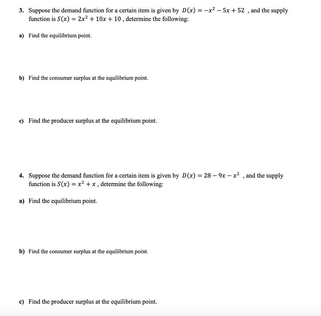 Solved 1. Suppose the demand function for a certain item is | Chegg.com