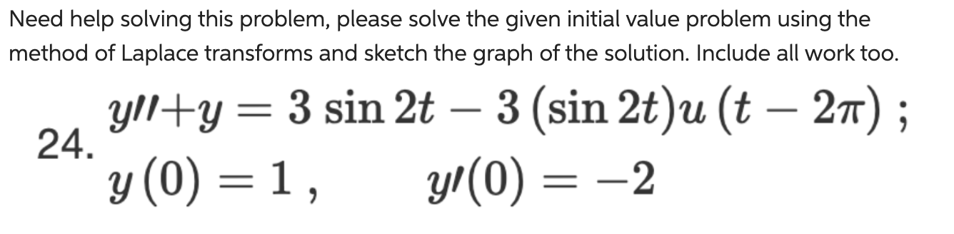 Solved Need help solving this problem, please solve the | Chegg.com Solved Need help solving this problem, please solve the | Chegg.com
