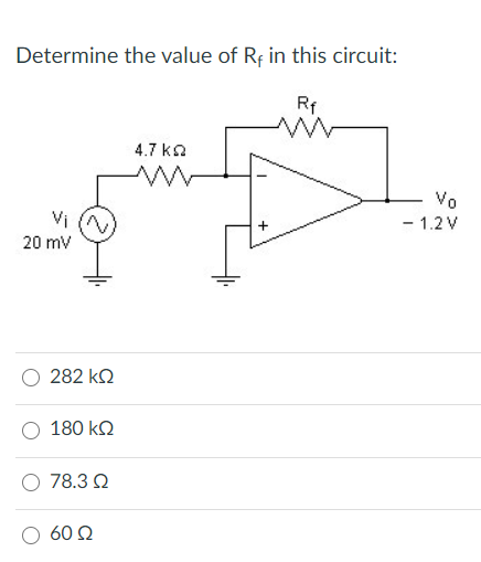 Solved Determine the value of Rp in this circuit: Rp 4.7 kΩ | Chegg.com