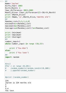 Solved Homework 6 Write code that does the following: a. | Chegg.com