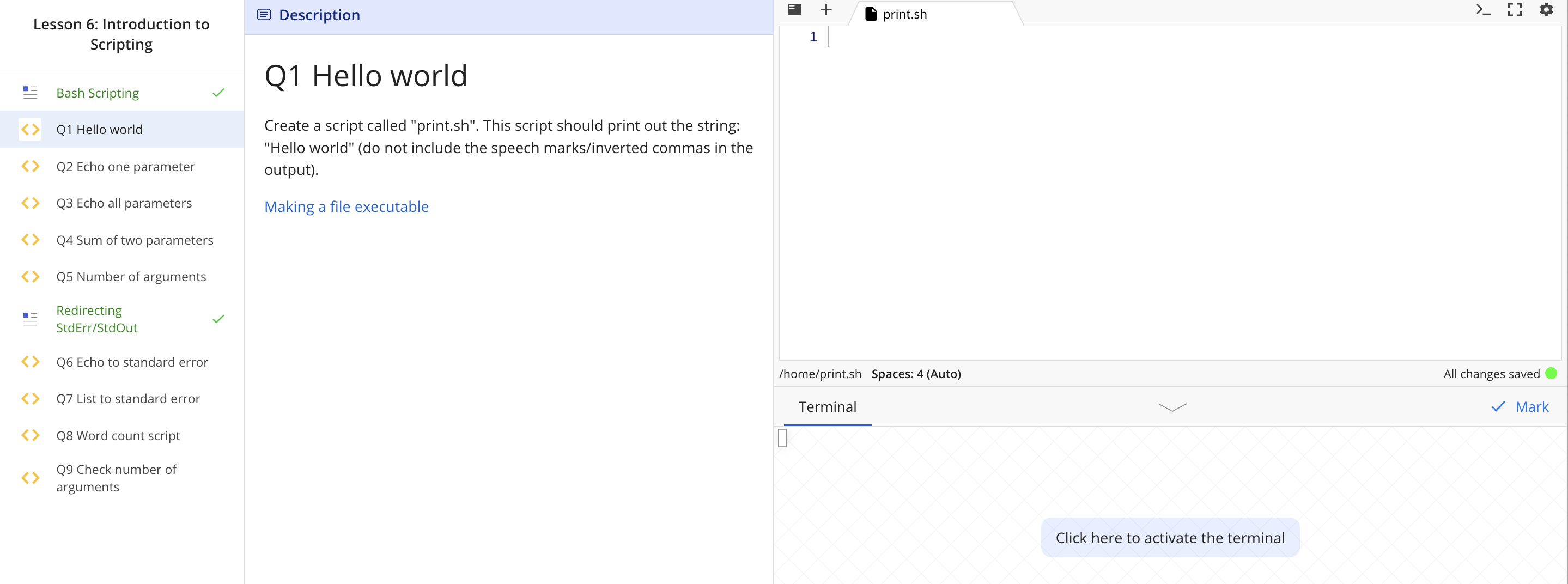 Solved Lesson 6: Introduction to Description Scripting Q1 | Chegg.com