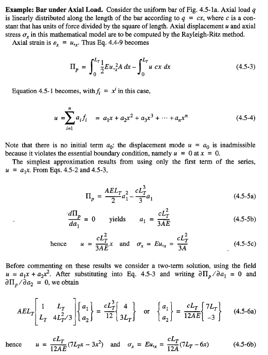 Example: Bar under Axial Load. Consider the uniform | Chegg.com