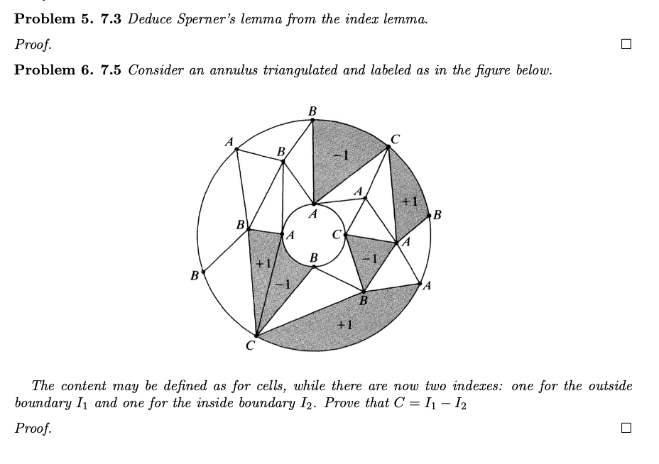Solved Please answer both questions :) Here's Sperner's | Chegg.com