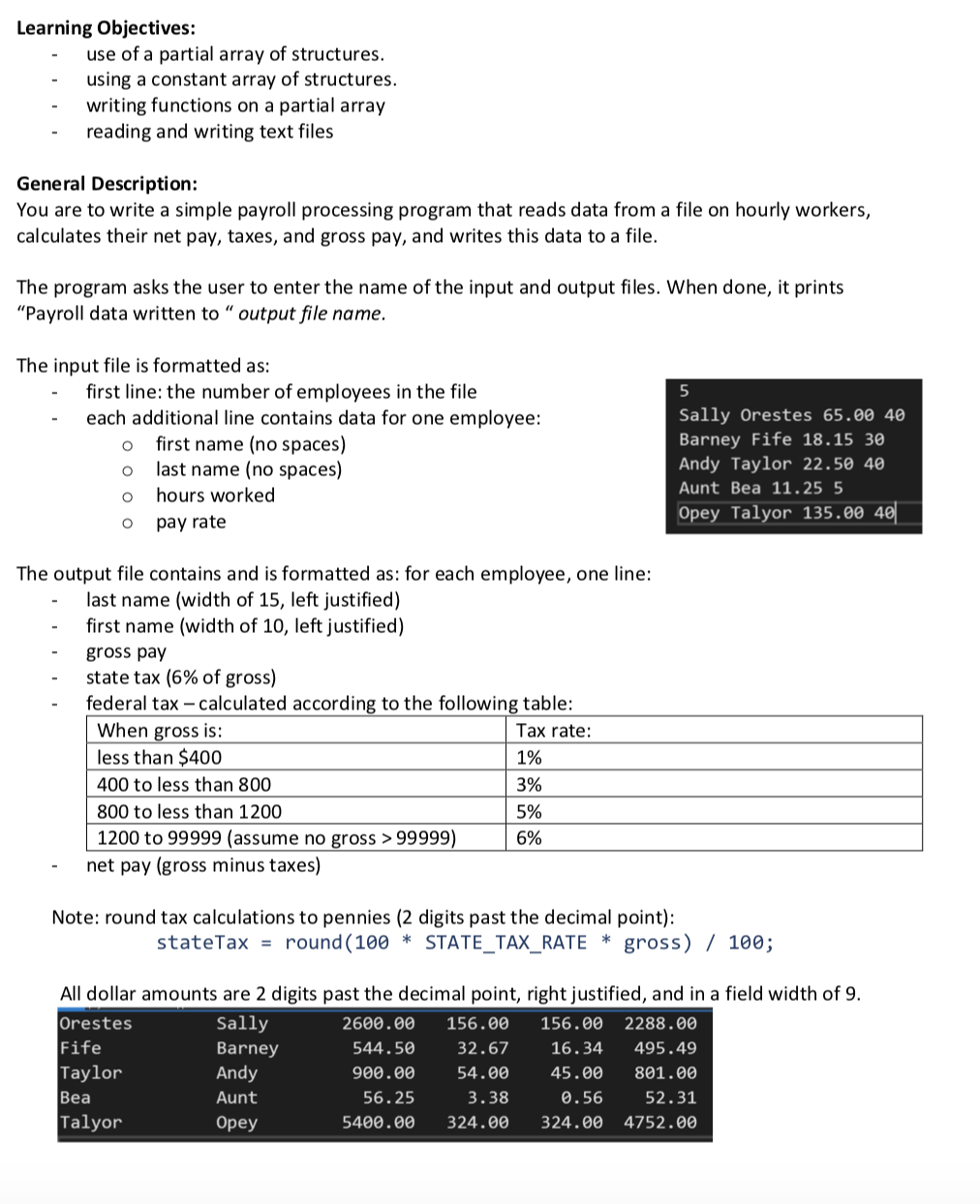 Solved Learning Objectives: use of a partial array of | Chegg.com