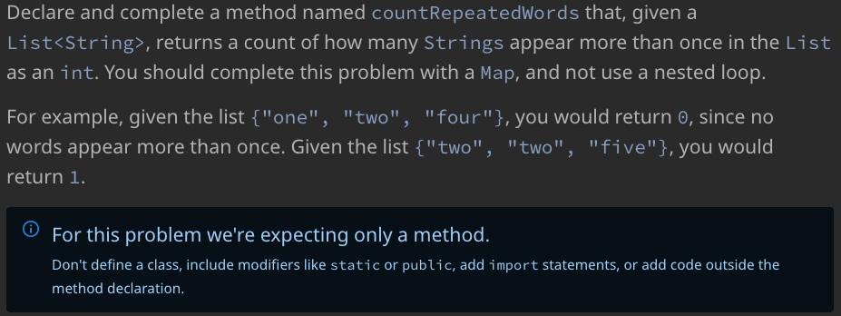 Solved Declare and complete a method named | Chegg.com