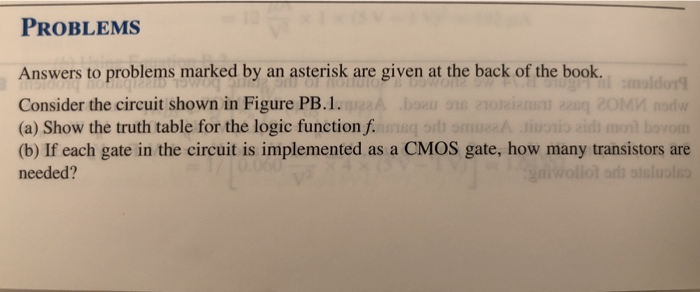 Solved PROBLEMS Answers to problems marked by an asterisk | Chegg.com