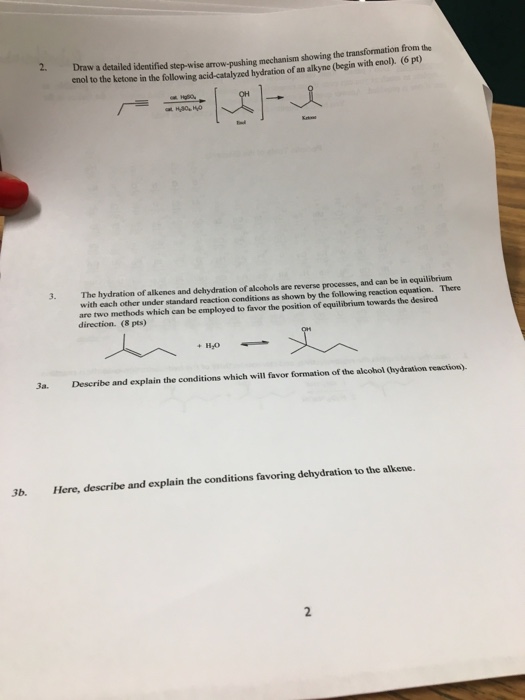 Solved Draw a detailed identified enol to the ketone | Chegg.com