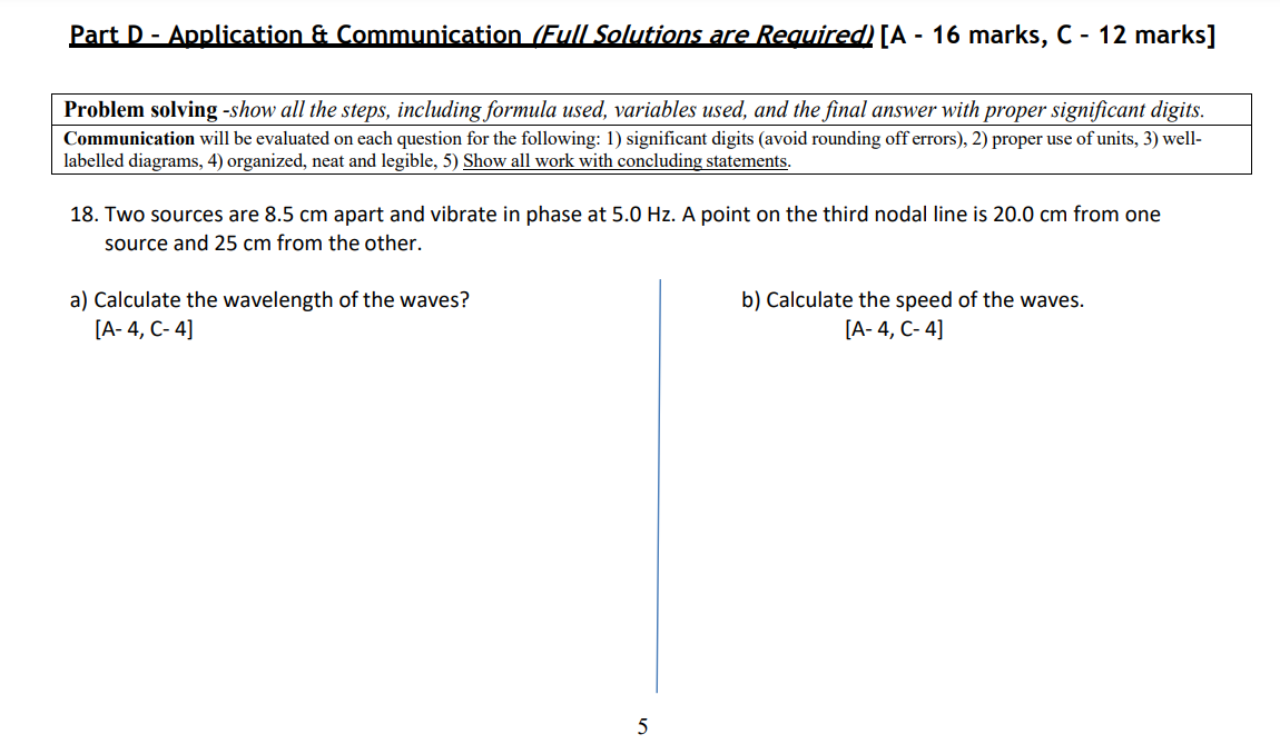 Solved Part D - Application & Communication (Full Solutions | Chegg.com