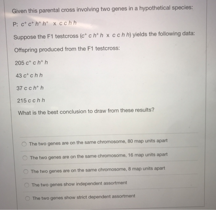 Solved Given this parental cross involving two genes in a | Chegg.com