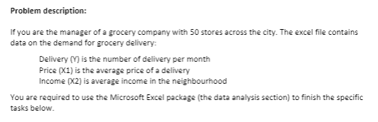 Solved In this assignment, your learning on predictive | Chegg.com