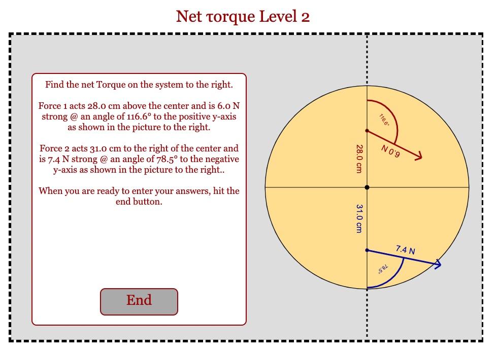 Solved Net Torque Level 2 Find the net Torque on the system | Chegg.com