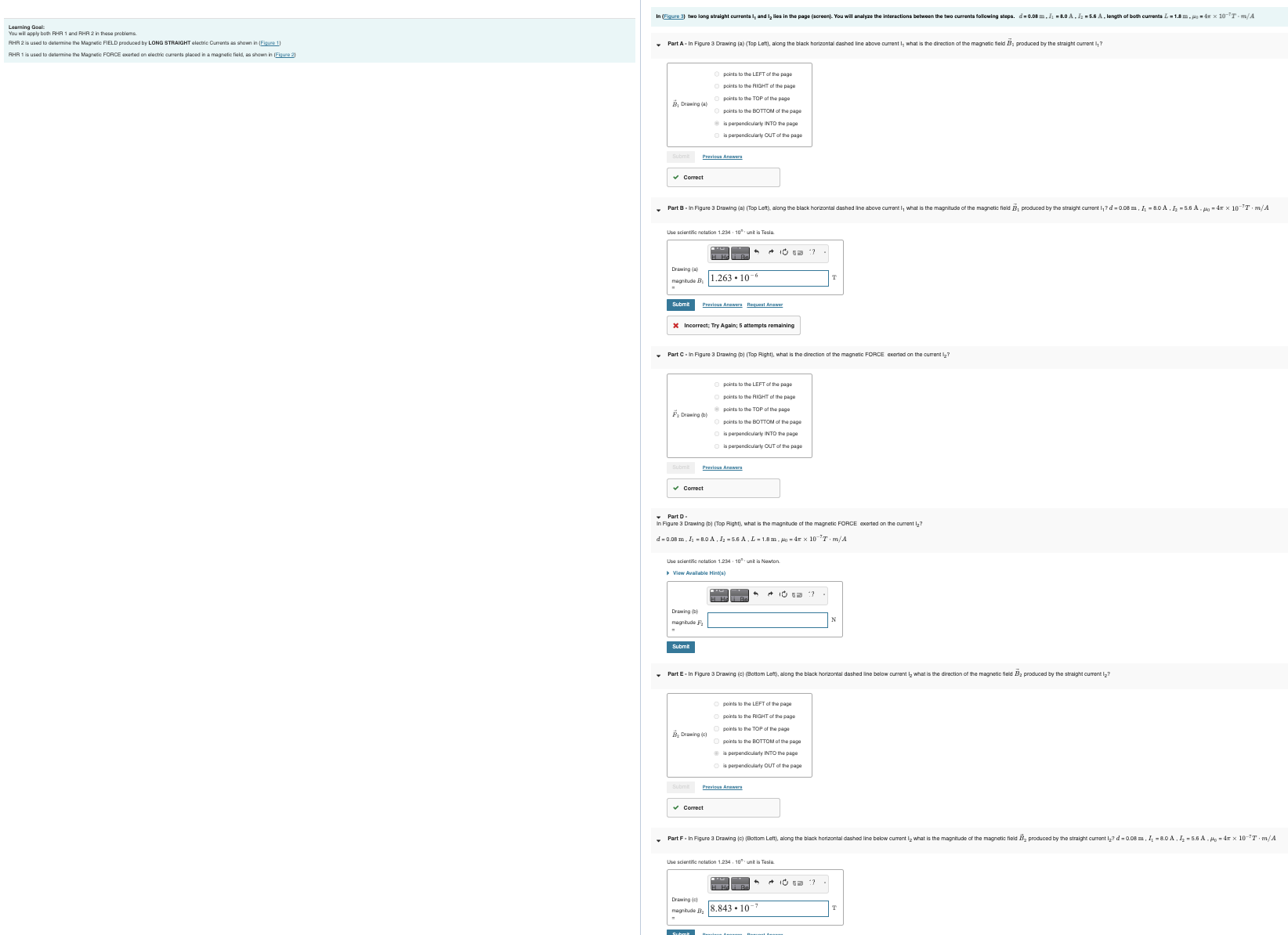 Solved (a) (c)RHR 1 is used to determine the Magnetic FORCE | Chegg.com