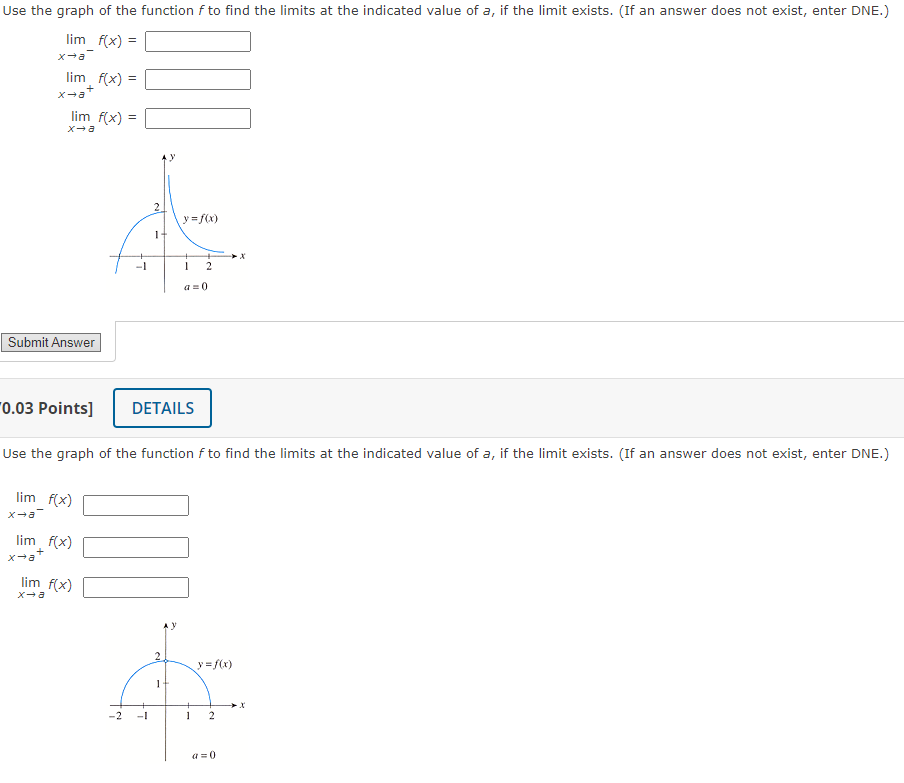 Solved Use the graph of the function f to find the limits at | Chegg.com