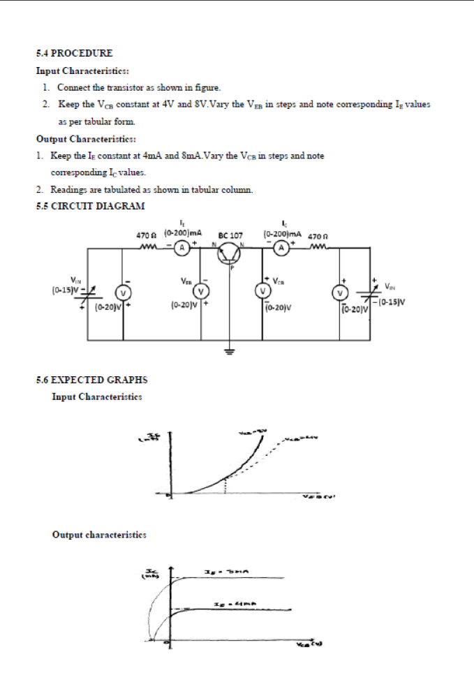 5.1 AIM Plot the input and output characteristics of | Chegg.com