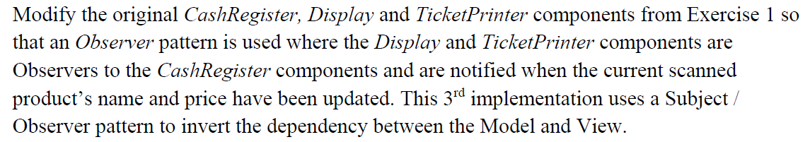 Solved Given the source codes: • CashRegister.java • | Chegg.com