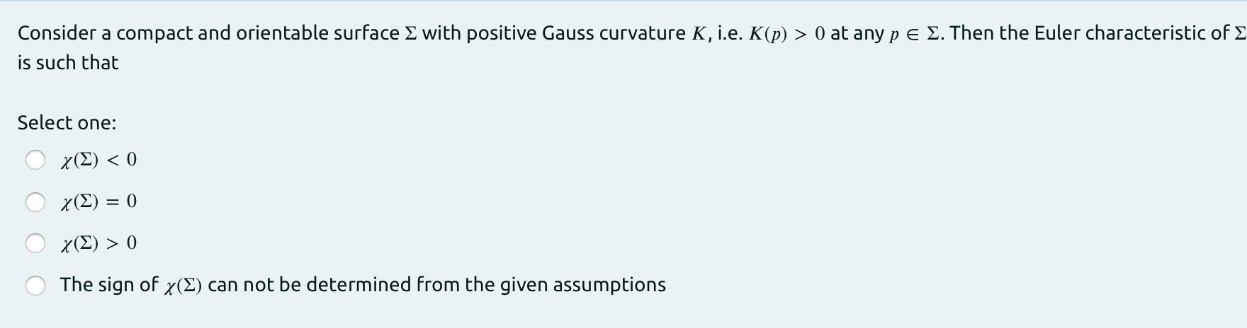 Solved Consider a compact and orientable surface with | Chegg.com