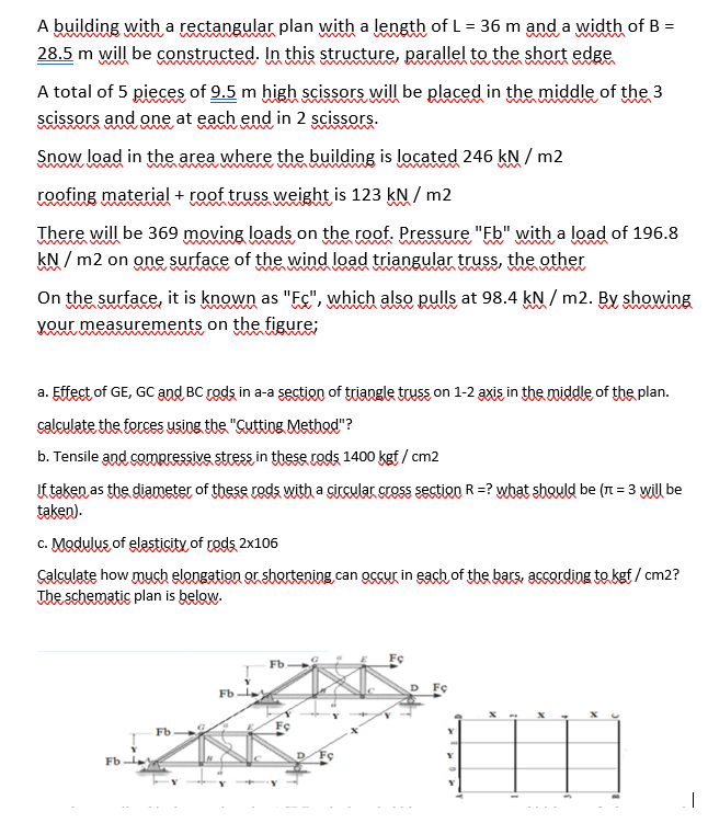 A building with a rectangular plan with a length of L | Chegg.com