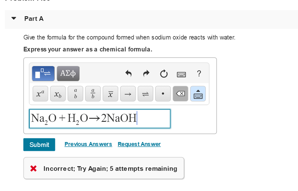 Sodium Oxide Formula