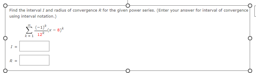 Solved Find The Interval I And Radius Of Convergence R For 