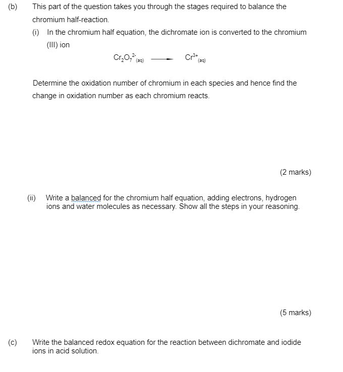 Solved (b) b This part of the question takes you through the | Chegg.com