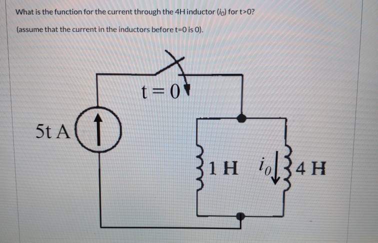 Solved What is the function for the current through the 4H | Chegg.com