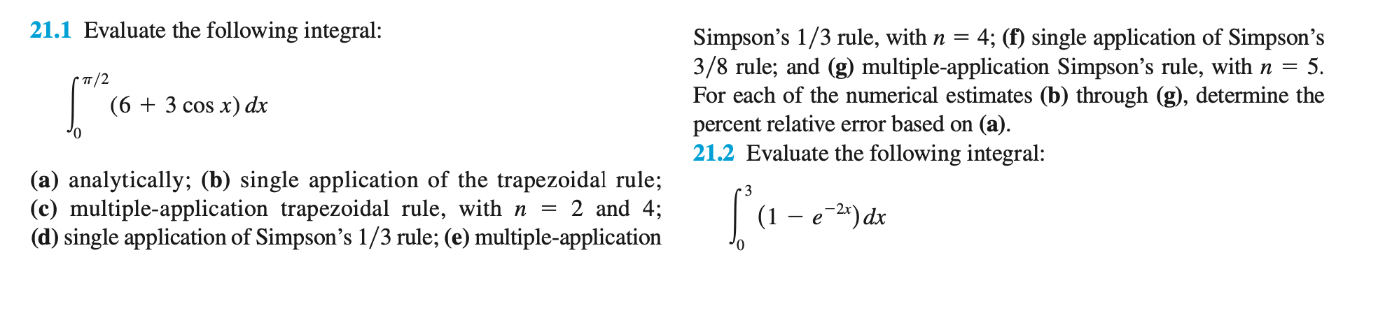 Solved Problem 21.1. Ignore part (g). Make sure to calculate | Chegg.com
