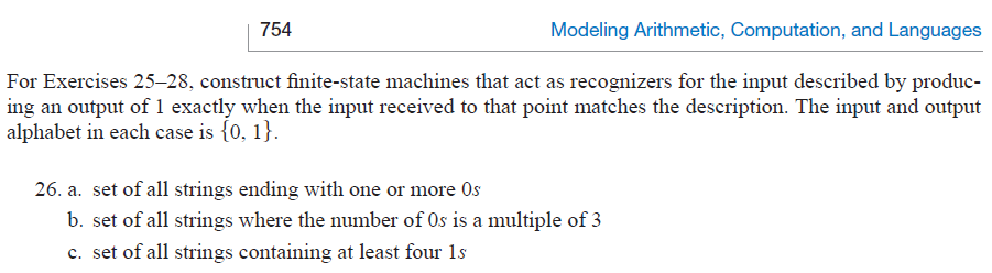 Solved 754 Modeling Arithmetic, Computation, and Languages | Chegg.com