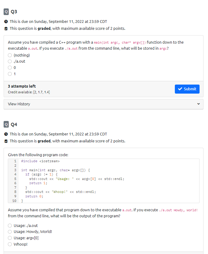 Solved Q3 This is due on Sunday, September 11, 2022 at 23:59 | Chegg.com