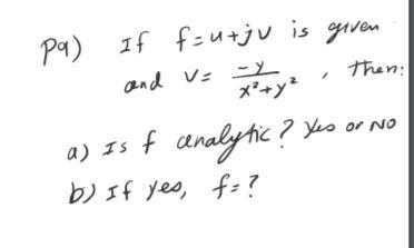 Solved pa) If f= utju is given and v= -X Then: ? Yes or No | Chegg.com