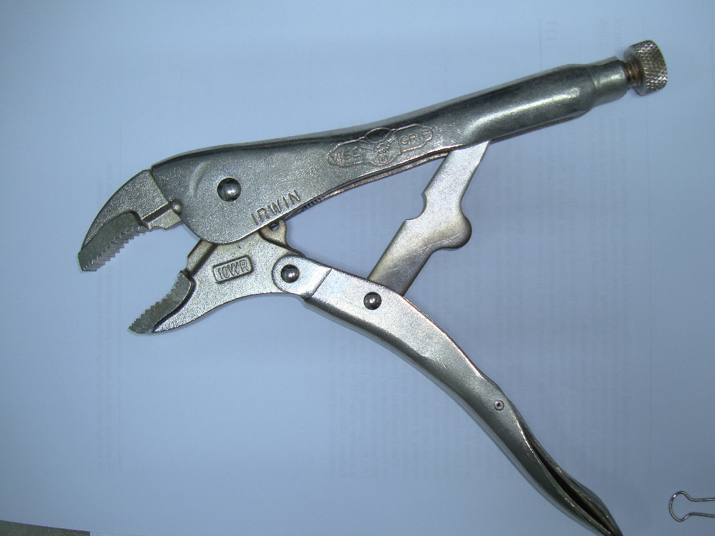 The following figure shows a vise-grip, please model | Chegg.com