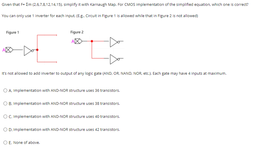 Solved Given that F= Em (2,6,7,8,12,14,15), simplify it with | Chegg.com