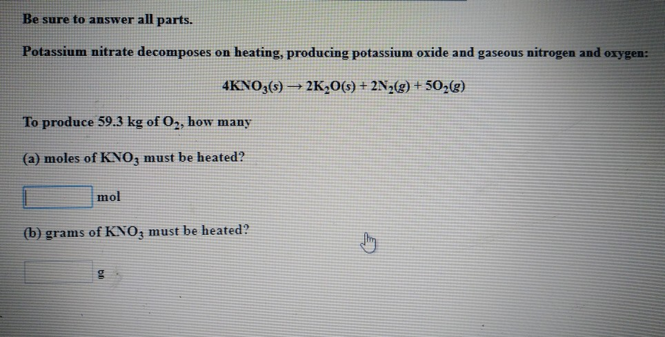 Solved Be sure to answer all parts. Write a balanced | Chegg.com
