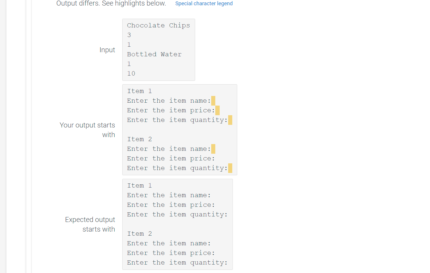 Solved can you fix my code theres issues with my spacing | Chegg.com