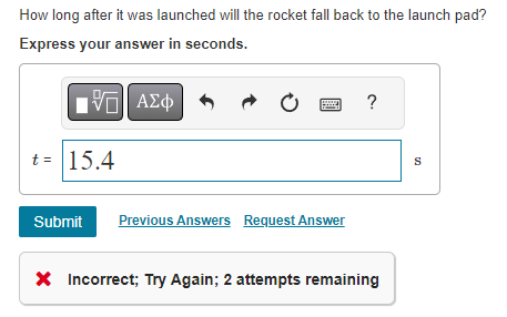 Solved A rocket blasts off vertically from rest on the | Chegg.com