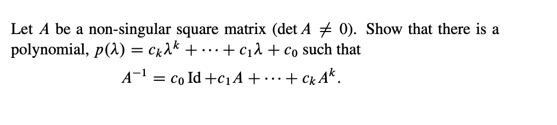 Solved Let A be a non-singular square matrix (det A + 0). | Chegg.com