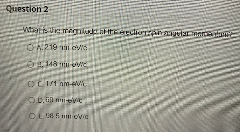 Solved What is the magnitude of the electron spin angular | Chegg.com
