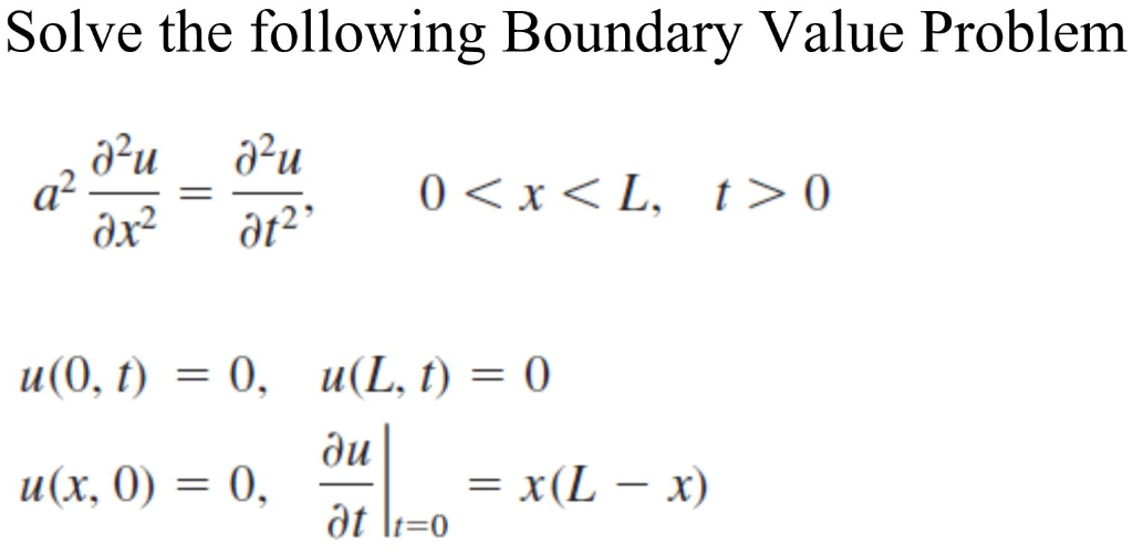 Solved Solve the following Boundary Value Problem 2 2 .2 | Chegg.com